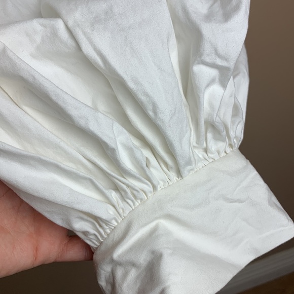 A.W.A.K.E. | Tops | Awake Gathered Collar Voluminous Blouse White ...